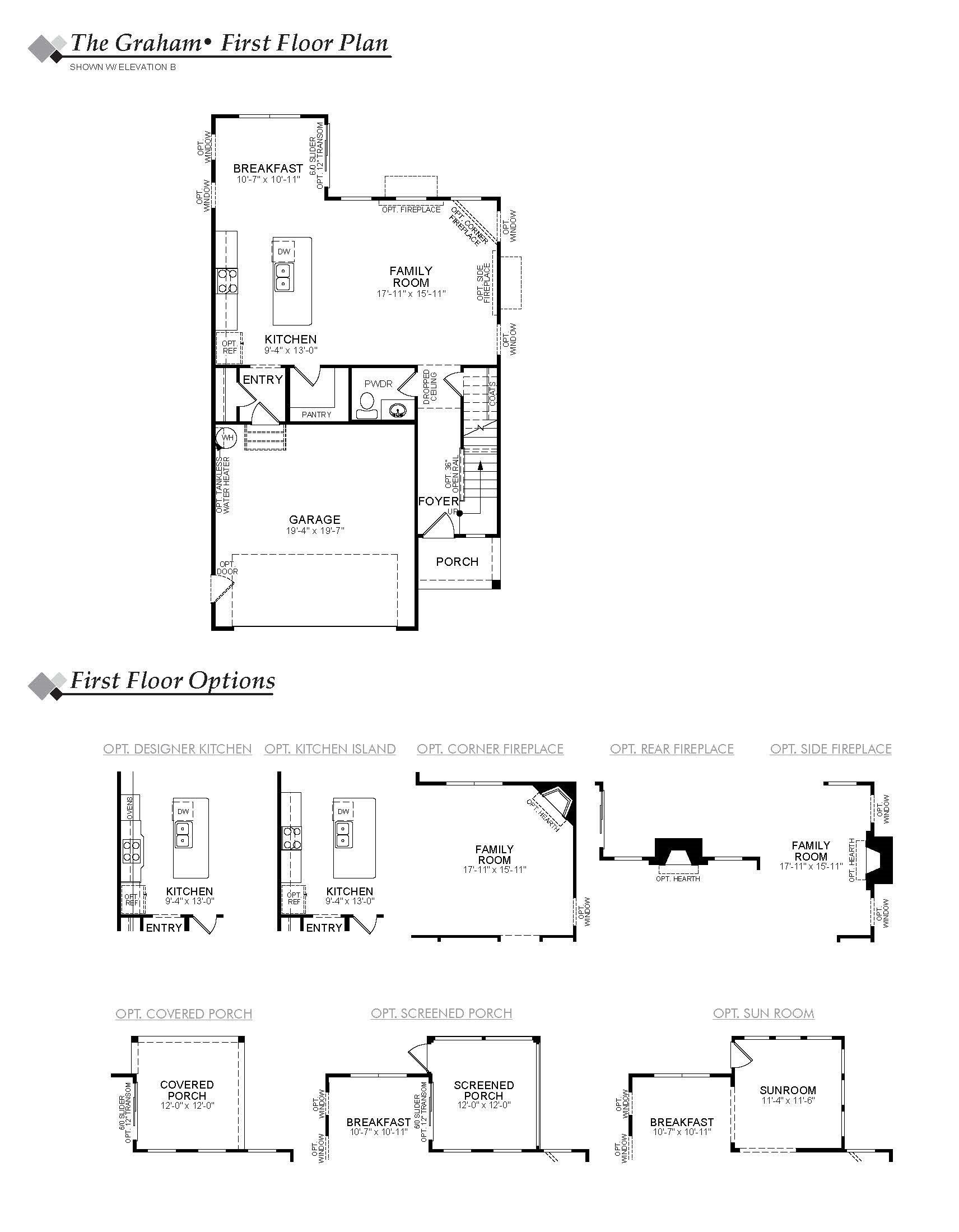 Graham Floor Plan | Build On Your Lot | Eastwood Homes