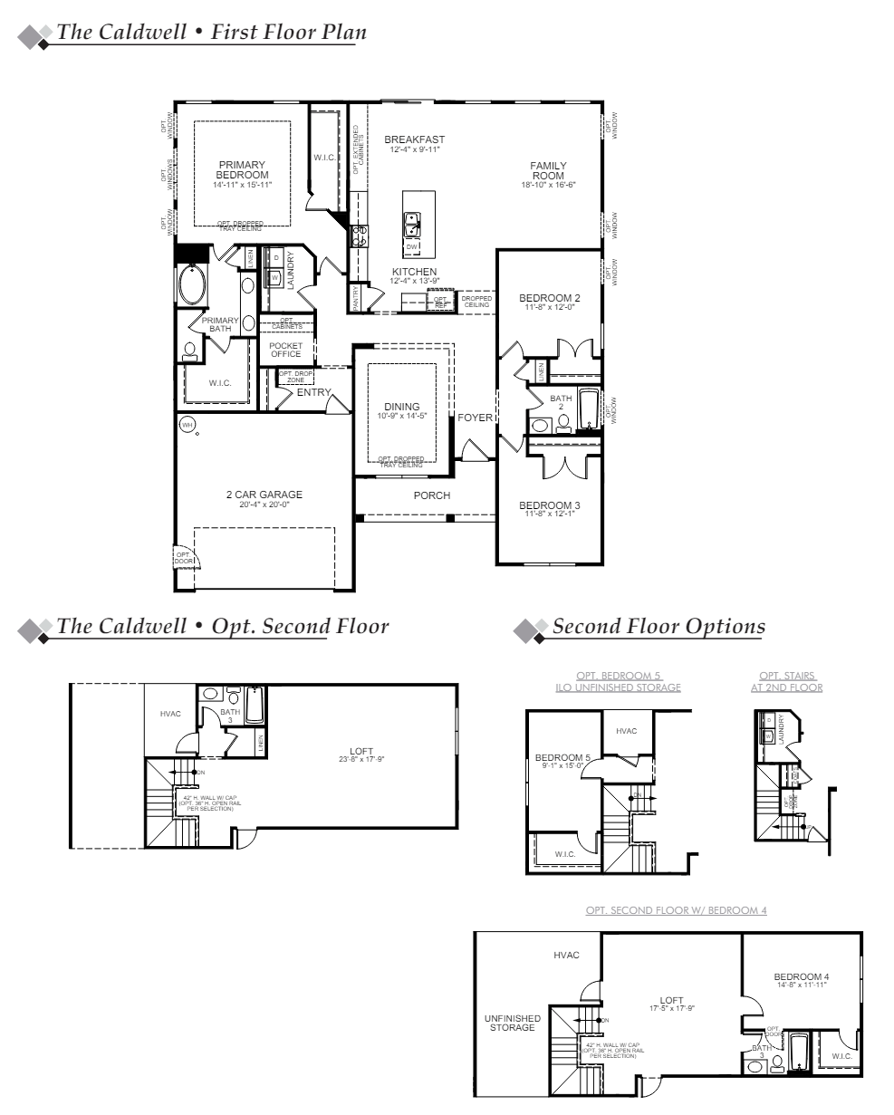 Caldwell Floor Plan | Build On Your Lot | Eastwood Homes