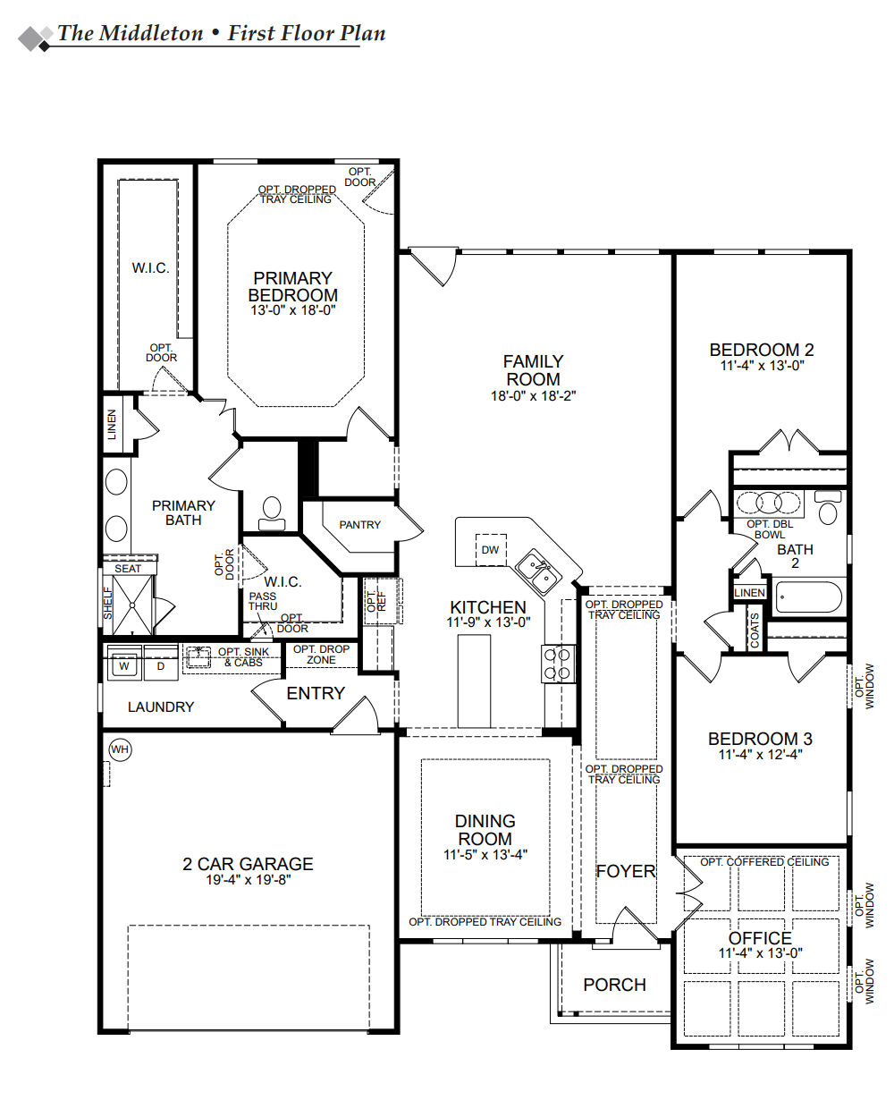 Middleton Floor Plan | Build On Your Lot | Eastwood Homes