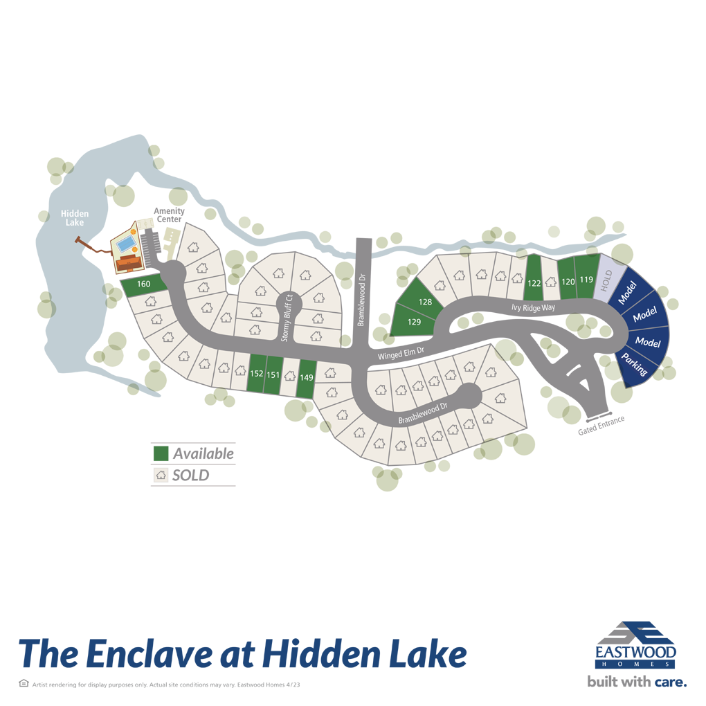 Enclave at Hidden Lake | 55+ Community in Raleigh, NC | Eastwood Homes