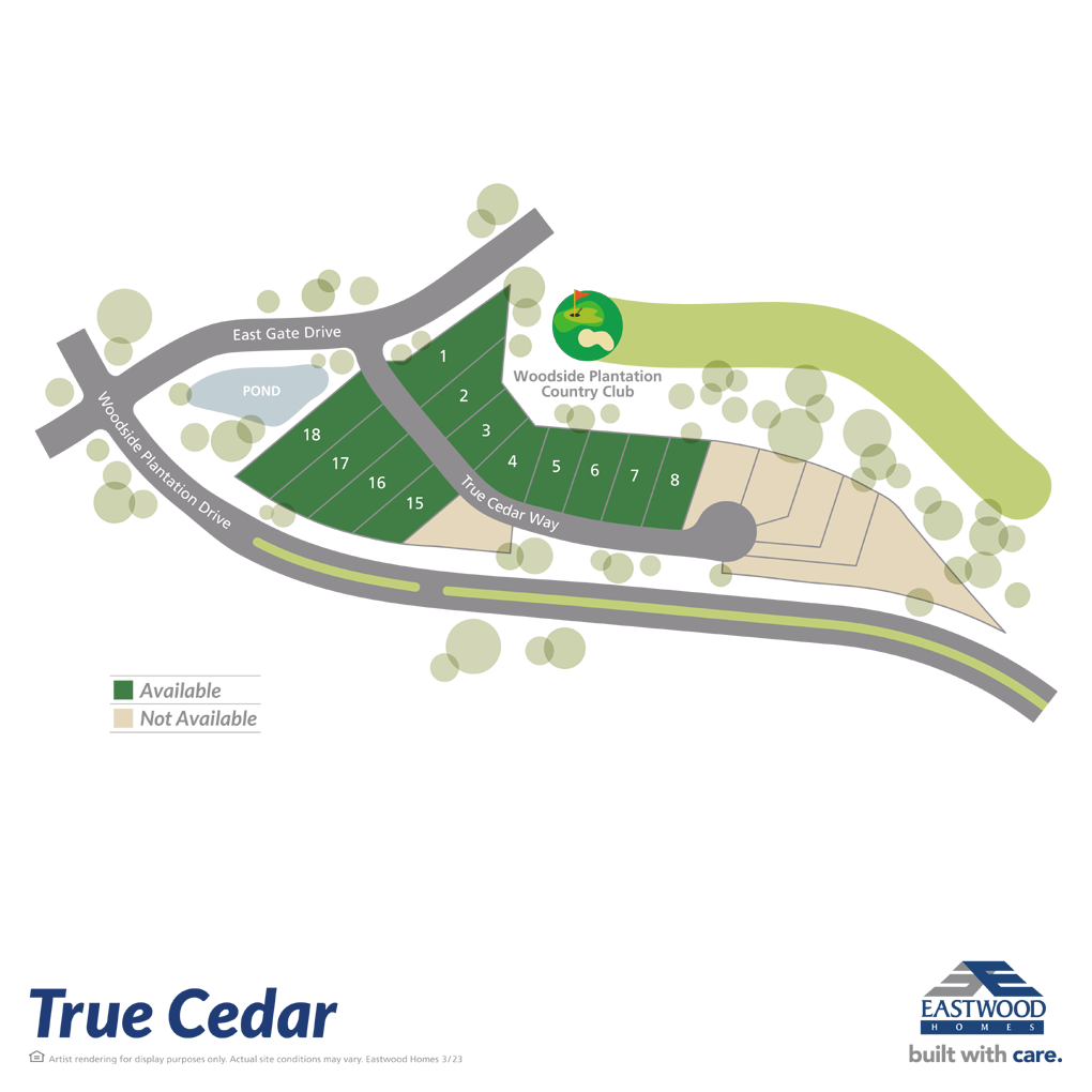 True Cedar at Woodside Plantation | Aiken, SC Homes For Sale | Eastwood ...